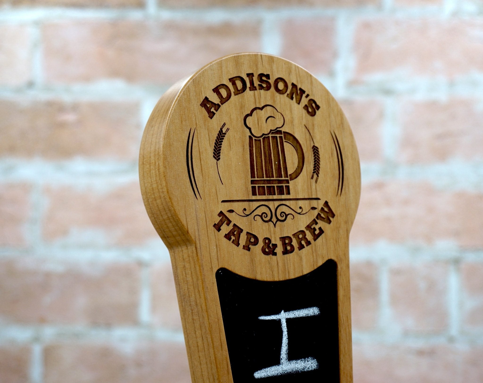 Chalkboard Tap Handles for Your Home Bar