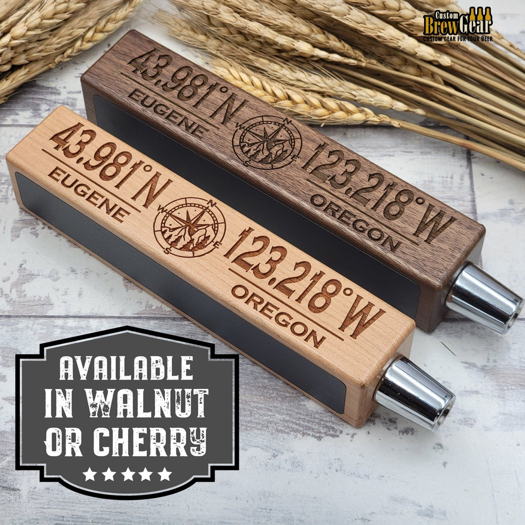 Laser Engraved Tap Handles for Your Home Bar or Kegerator