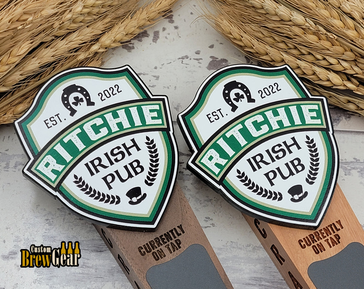 Custom Chalkboard Tap Handle-Irish Pub Edition – Custom Brew Gear