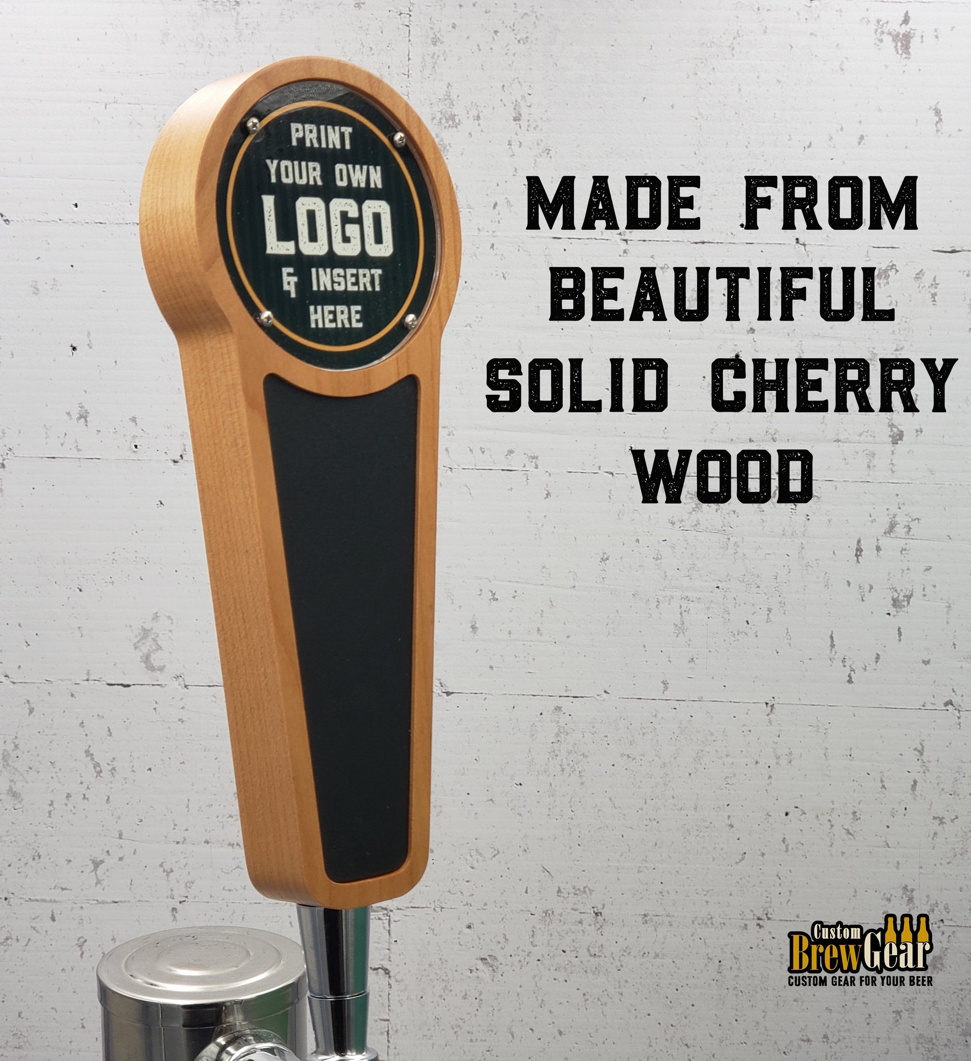 Beer Tap Handle with Changeable logo – Custom Brew Gear