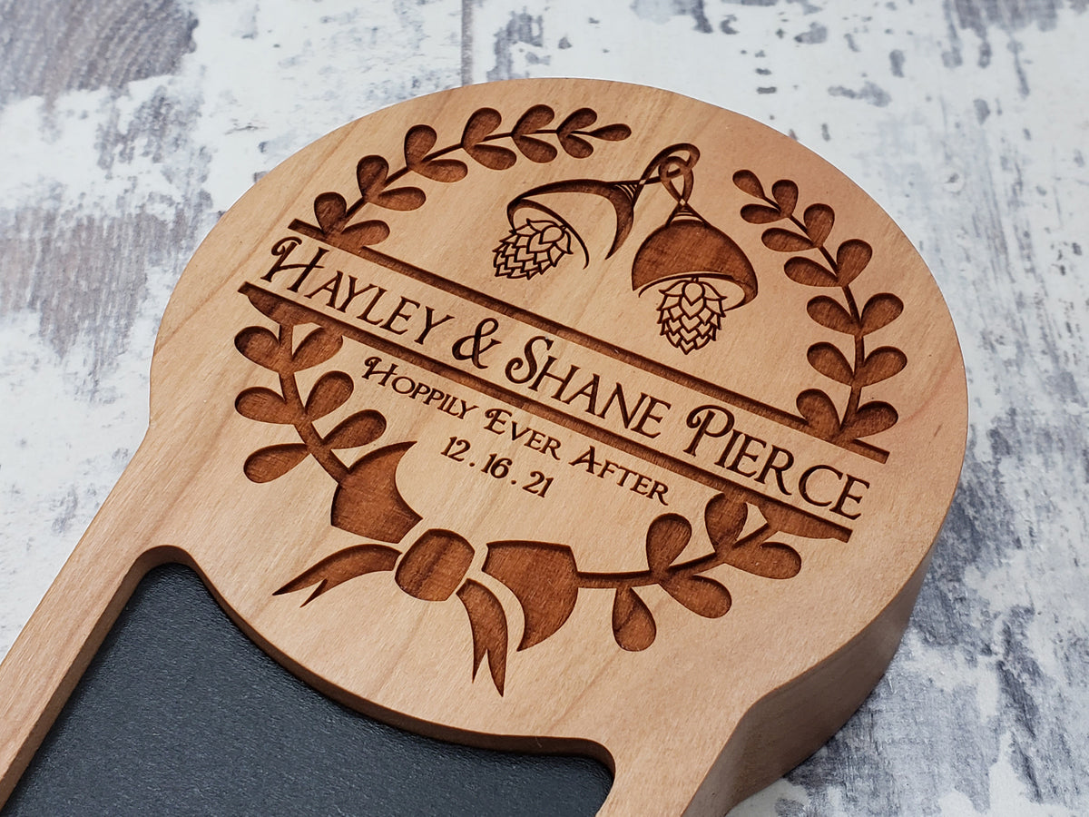 Wedding Bell Edition-Personalized Chalkboard Tap Handle – Custom Brew Gear