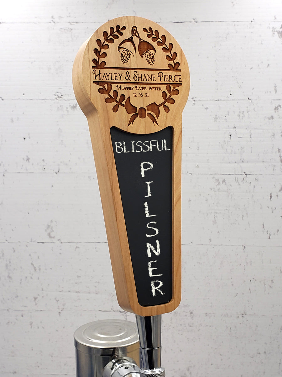 Wedding Bell Edition-Personalized Chalkboard Tap Handle – Custom Brew Gear